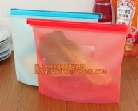 China Reusable Vacuum Food Bag Silicone Food Storage Bag Fruits Vegetables Meat Preservation kits,Reusable Refrigerator Silico for sale