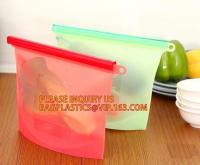 China Reusable Vacuum Food Bag Silicone Food Storage Bag Fruits Vegetables Meat Preservation kits,Reusable Refrigerator Silico for sale