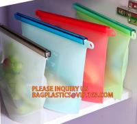 China Reusable Storage Bags Silicone Food Preservation Bag, Eco Friendly and BPA Free, Airtight Seal Food Storage Fit Versatil for sale