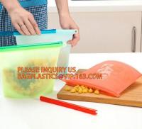 China Silicone Food Storage Bag, Reusable Silicone Food Bag For Microwave,Reusable Silicone Food Storage Bag For Food Storage for sale