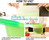 China Silicone Food Storage Bag, Reusable Silicone Food Bag For Microwave,Reusable Silicone Food Storage Bag For Food Storage for sale