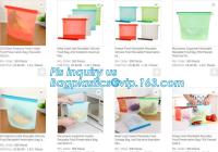 China Reusable Leakproof Zipper Preservation Airtight sandwich k Cooking Fresh Zip Large Silicone Storage Food Bags With for sale