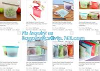 China Reusable Leakproof Zipper Preservation Airtight sandwich k Cooking Fresh Zip Large Silicone Storage Food Bags With for sale