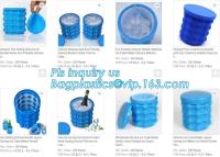 China Reusable Leakproof Silicone ice Genie,Ice Cube Maker Genie Silicone Ice bucket The Revolutionary Space Saving Ice Cube M for sale