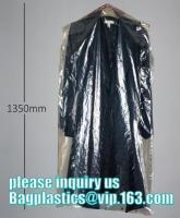 China Clear Vinyl Showerproof PEVA Plastic Garment Suit Clothes Shoulder Dust Covers,Foldable garment storage bags dust proof for sale
