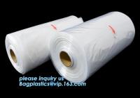 China pack dry cleaning bags roll,wholesale clear plastic dry cleaning dust cover HDPE garment bags for packaging clothes stor for sale