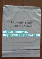 China biodegradable Customized Poly Plastic Drawstring Hotel Laundry Bag, Hotel packaging clothes for laundry plastic bag for sale
