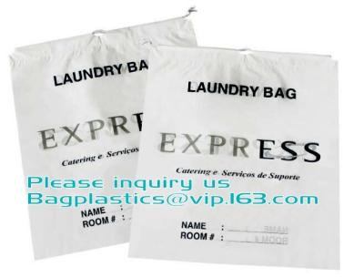 China biodegradable Factory Direct High Quality Drawstring Pouch Custom Printed Draw String Laundry Clothing Packaging Courier for sale