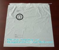 China biodegradable Factory Direct High Quality Drawstring Pouch Custom Printed Draw String Laundry Clothing Packaging Courier for sale