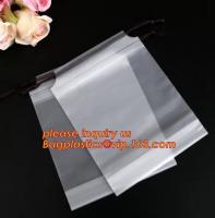 China biodegradable Factory Direct High Quality Drawstring Pouch Custom Printed Draw String Laundry Clothing Packaging Courier for sale