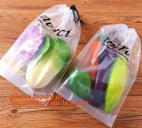 China Biodegradable Customized Logo Printed Poly Drawstring Hotel/Travel Laundry Plastic bag,Shop Disposable Plastic Laundry B for sale