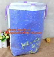 China Biodegradable drawstring laundry poly bag,Cotton string LDPE plastic laundry bag custom poly bag drawstring bag bagease for sale