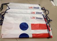 China Biodegradable Cheap Price Customized Logo Printed Poly Drawstring Hotel Travel Laundry Plastic Bag,Drawstring Laundry Ba for sale