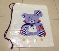 China Biodegradable Cheap Price Customized Logo Printed Poly Drawstring Hotel Travel Laundry Plastic Bag,Drawstring Laundry Ba for sale
