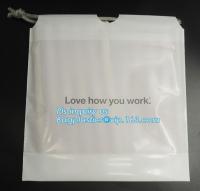 China Biodegradable Environment friendly Hotel packaging clothes for laundry plastic bag Customized Poly Plastic Drawstring cu for sale