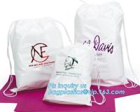 China Biodegradable Hotel packaging clothes for laundry plastic bag Customized Poly Plastic Drawstring customed Hotel Plastic for sale