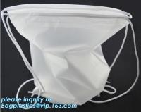 China Biodegradable Polyester Washable High Quality Drawstring Laundry Bag With Drawstring,Household Cleaning Drawstring 600D for sale