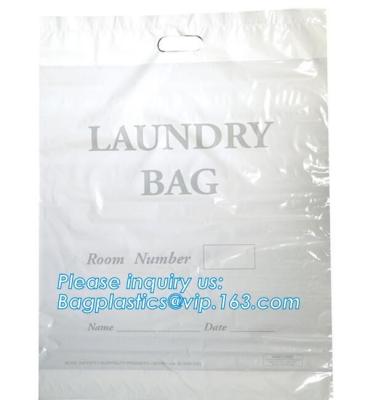 China Biodegradable Eco-friendly cotton drawstring poly packaged bag for laundry used in hotel,Travel Carrying drawstring bags for sale