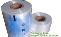 China clear LLDPE easy tearing line pre-opened in roll bag,Factory custom LLDPE plastic autobag Preopened polybag on a Roll for sale