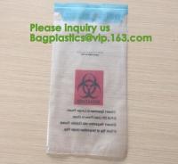China Bio-Medical Hazardous waste,Bio-hazard Specimen Bag 6″ X 9″ Printed English Medical Mart,Biological Waste Management and for sale