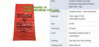 China Biological Waste Disposal | Environmental Health & Safety,Aerohazard Biological Hazard Bag 240x160mm bagease bagplastics for sale