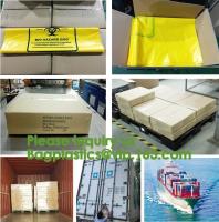 China 25 x Strong Clinical Waste Biohazard / Bio Hazard Yellow Bags,Autoclave Biological Hazard Bags / Specimen Bags bagease for sale