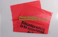 China Waste Disposal Guide for Research Labs,HDPE Biological Hazard bags,Biological Hazard Waste Bags, 600 x 500mm, Yellow-50/ for sale