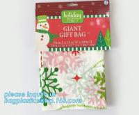 China Christmas manufacturer wholesales santa sacks large size gift bags,Jumbo Plastic Poly Bag giant plastic christmas decora for sale