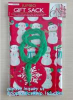 China Giant Christmas Gift Treat Sacks Jumbo Plastic Toys Bags,Sacks Jumbo Plastic Toys Bags,Large Toy Gift Sacks Merry Xmas S for sale