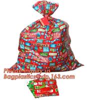 China Merry Christmas Santa Claus Pattern Jumbo Bicycle / Bike Sack Gift Bag For Children 60 X 72 inch,Sacks For Extra Large P for sale