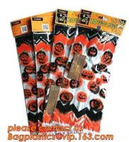 China Halloween CPP plastic Cello Treat Bag with black twist ties,Pumpkin Bag Kids Candy Bag For Children Handhold bag Festiva for sale