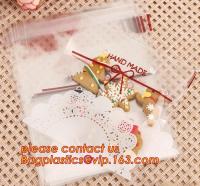 China professional design cute santa deer elk christmas opp cookie bags, moisture proof opp cookies bag,Merry Christmas 50 Pcs for sale