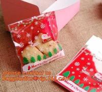 China cone shape custom print clear plastic christmas candy bag,cone shaped clear candy treat opp bag,Various Styles Christmas for sale