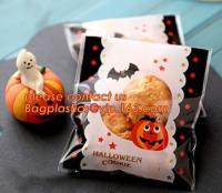 China Christmas Candy Cookie Bags Cute Santa Deer Elk Design Christmas Biscuits Packaging OPP Baking Bags,Candy Snack Party Fa for sale