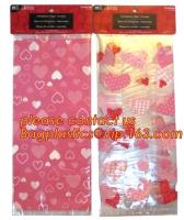 China Decorative Candy Cello Bag Valentine's Day Clear Plastic Treat Bag,valentine's day Promotion gift colorful heart silicon for sale