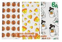 China gravure printing halloween party bag, cute design food grade plastic cookie packing,halloween shrink cello treat bags fo for sale