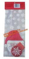 China Clear Cello Bags Adhesive - 1.4 mils Thick Self Sealing OPP Plastic Bags for Bakery Cookies Christmas Halloween Party for sale