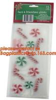 China Clear Cello Bags Adhesive - 1.4 mils Thick Self Sealing OPP Plastic Bags for Bakery Cookies Christmas Halloween Party for sale