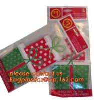 China Clear Cello Bags Adhesive - 1.4 mils Thick Self Sealing OPP Plastic Bags for Bakery Cookies Christmas Halloween Party for sale