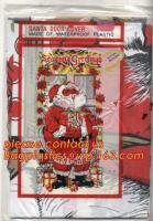 China Christmas Decorative Plastic Door Covers PE Santa Celebration Plastic Posters Door posterparty disposable giant snowman for sale