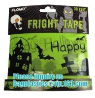 China Rolls Halloween Caution Party Tape,Party halloween banner , plastic streamer caution party tape, fright tape bagease for sale