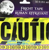 China Caution tape halloween underground cable warning tape,Haunted Halloween Decorations Caution Warning Tape - Trick Or Trea for sale