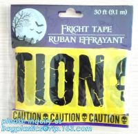 China Caution tape halloween underground cable warning tape,Haunted Halloween Decorations Caution Warning Tape - Trick Or Trea for sale