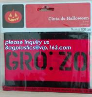 China Caution tape halloween underground cable warning tape,Haunted Halloween Decorations Caution Warning Tape - Trick Or Trea for sale