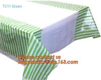 China Biodegradable compostabl tablecloth table cover, dress up your party dessert buffet with patterned plastic table clothes for sale