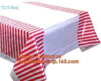 China Biodegradable compostabl tablecloth table cover, dress up your party dessert buffet with patterned plastic table clothes for sale