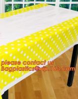 China 10Pcs Pack Waterproof Rectangle 137cm x 274cm Table Cover Tablecloth Plastic Tablecover For Wedding Patry Event Decorati for sale