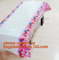 China 100% BIODEGRADABLE Cold-resistant wholesale custom disposable plastic table cover rolls pvc round table covers wedding for sale