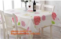 China Table cloth PVC non-woven cloth waterproof cloth mat oil proof plastic tablecloth table clothdigital printed printed pvc for sale