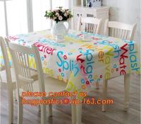 China Table cloth PVC non-woven cloth waterproof cloth mat oil proof plastic tablecloth table clothdigital printed printed pvc for sale